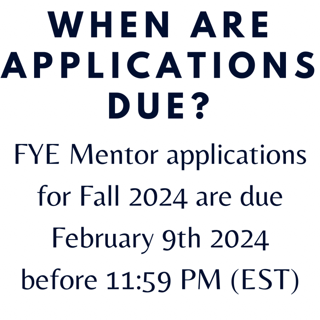FYE Mentors | First Year Experience
